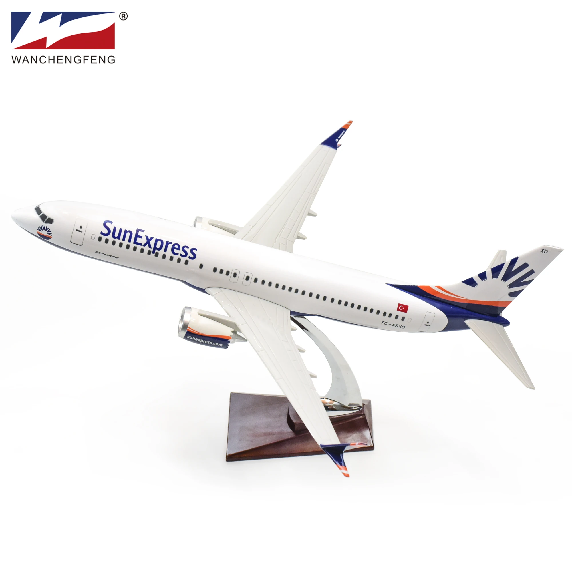 Plane Model Sunexpress Boeing B737-800 1/100 40cm ABS Resin
