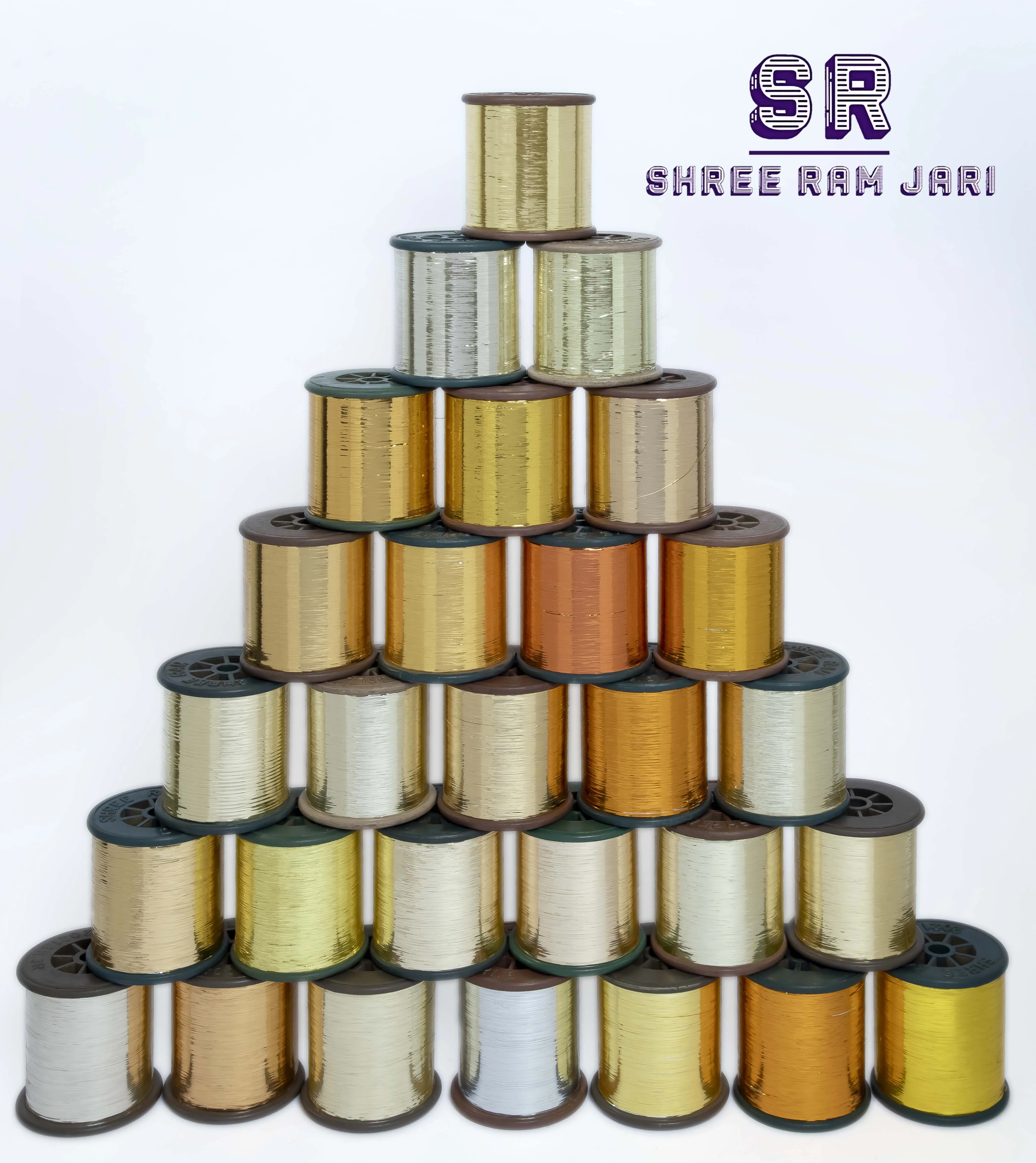 1/32 Size/cut Coloured Metallic For Weaving Flat Knitting M Type ...