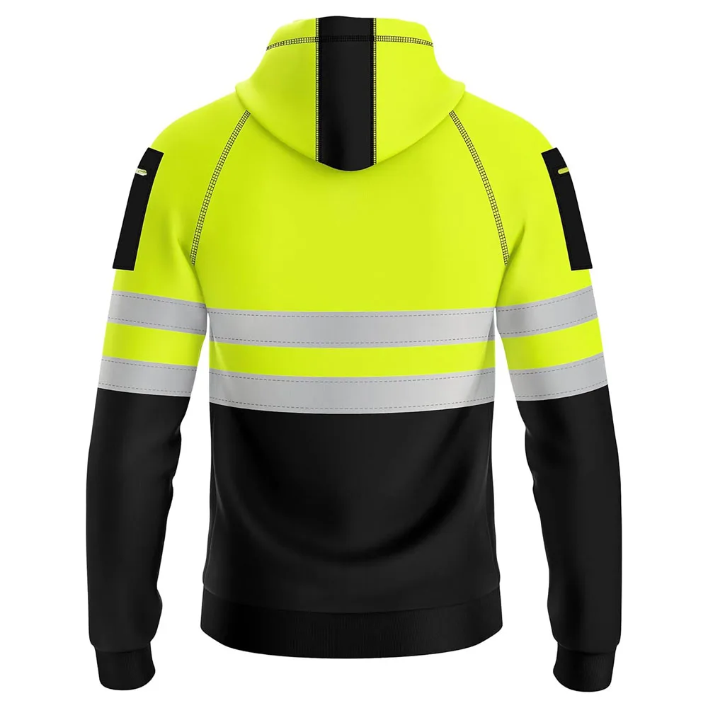 Stand Out Safely with Our High-Visibility Safety Work Hooded Pullover