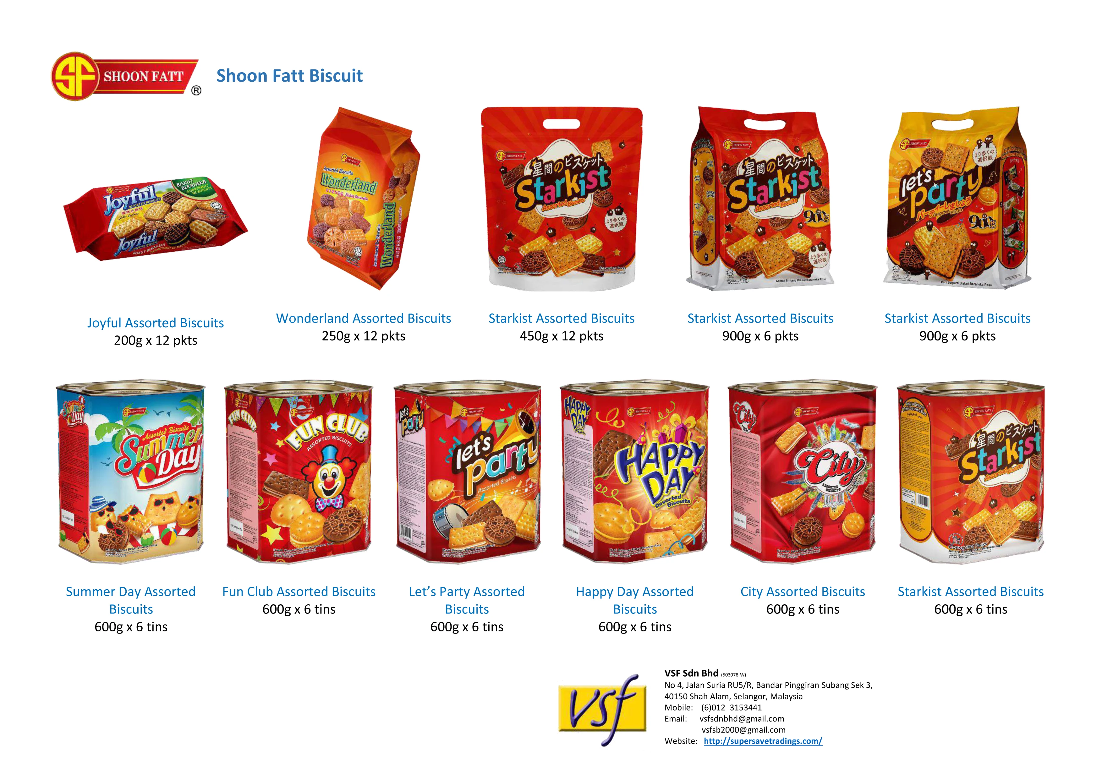 Shoon Fatt经济包玛丽饼干730g X 6 Pkts马来西亚制造| Alibaba.com