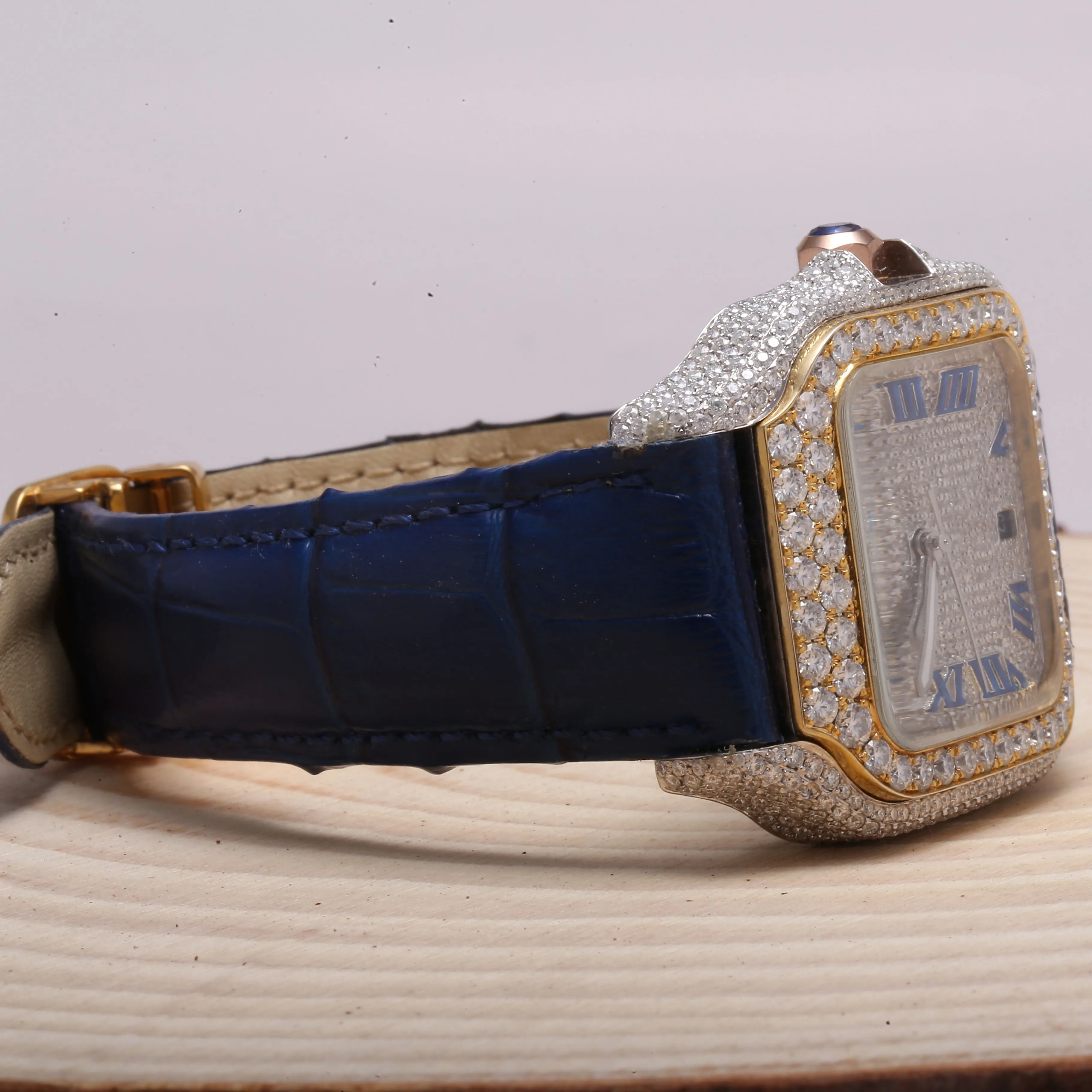 Unveiling Hip Hop Inspired Unisex Wrist Watch Embellished By Moissanite ...