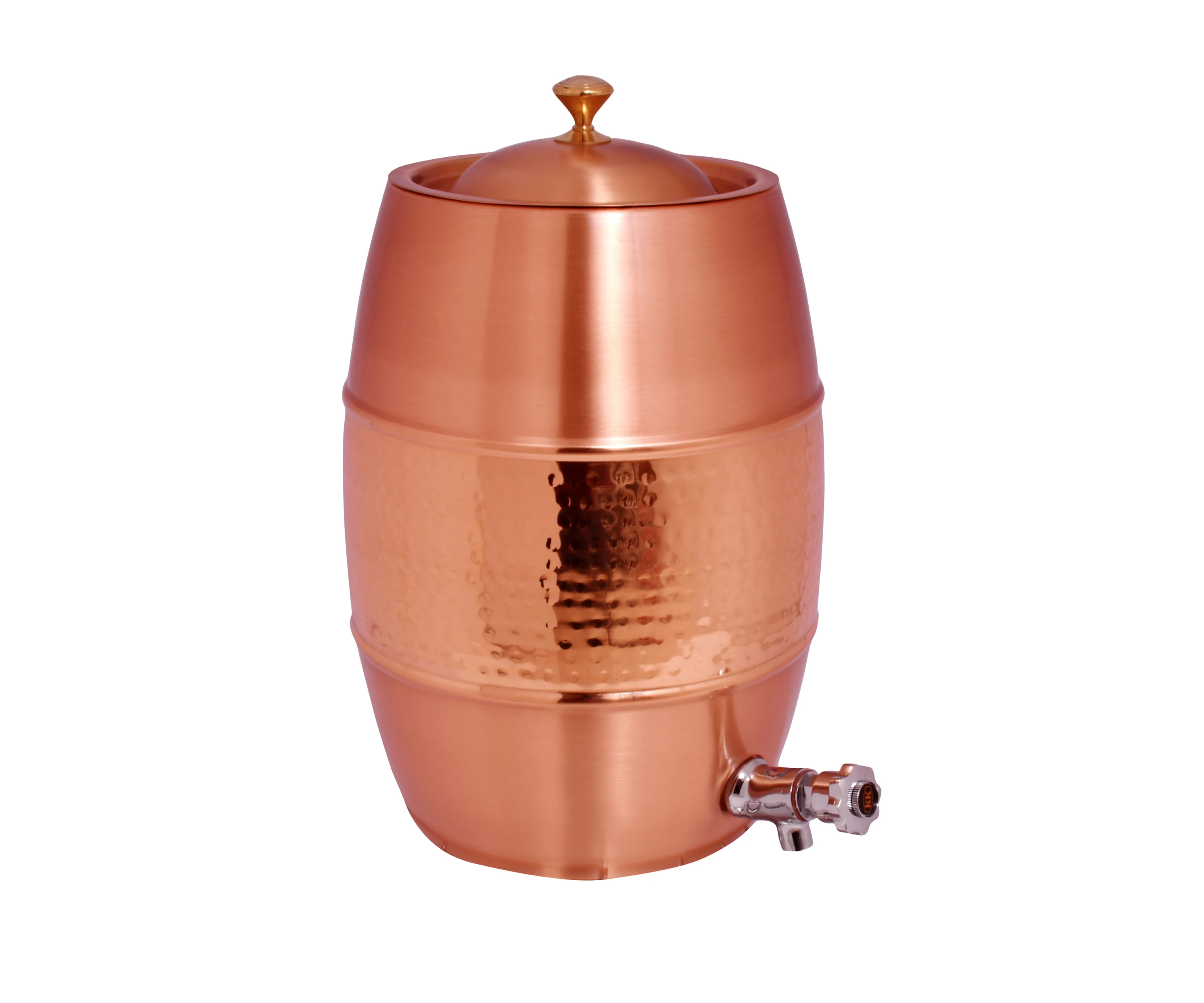 Copper Water Dispenser Pot Copper Hammered Design Storage Containers ...
