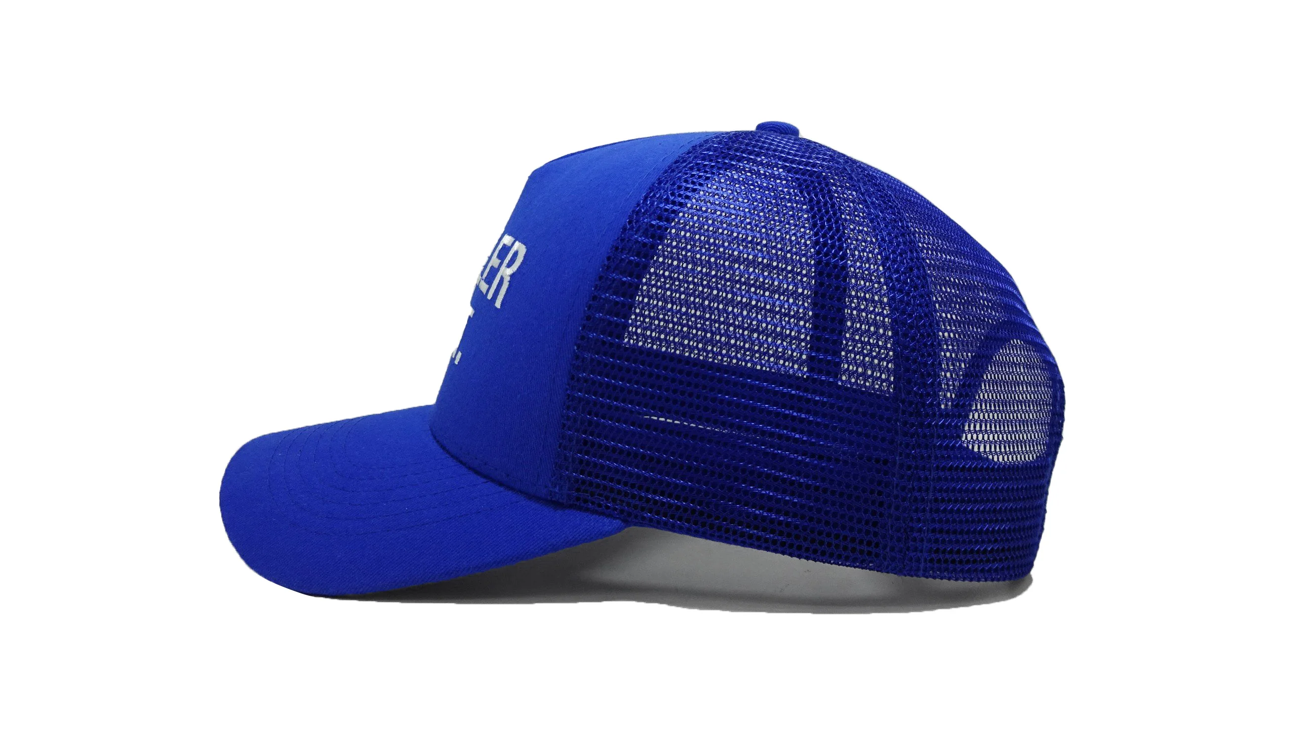 Custom Mens 5 Panel Hat Plain Curved Brim Embroidery Logo Mesh Snap ...