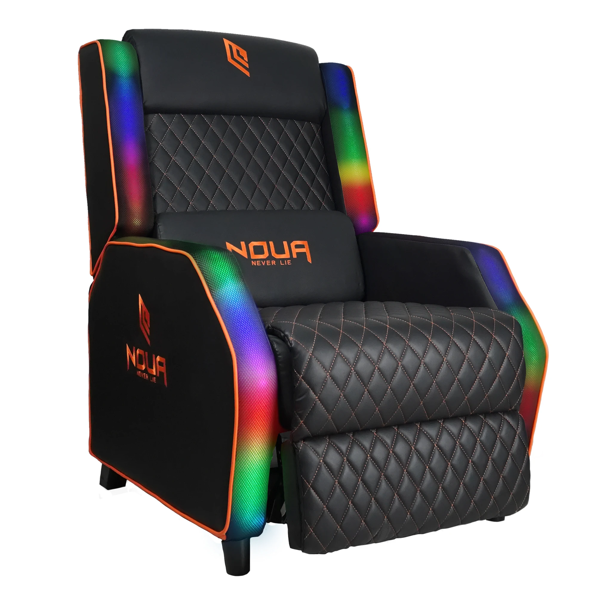 Gaming Chair Rgb Pu Leather Racing Armrests Sofa For Gamer Office Pc ...