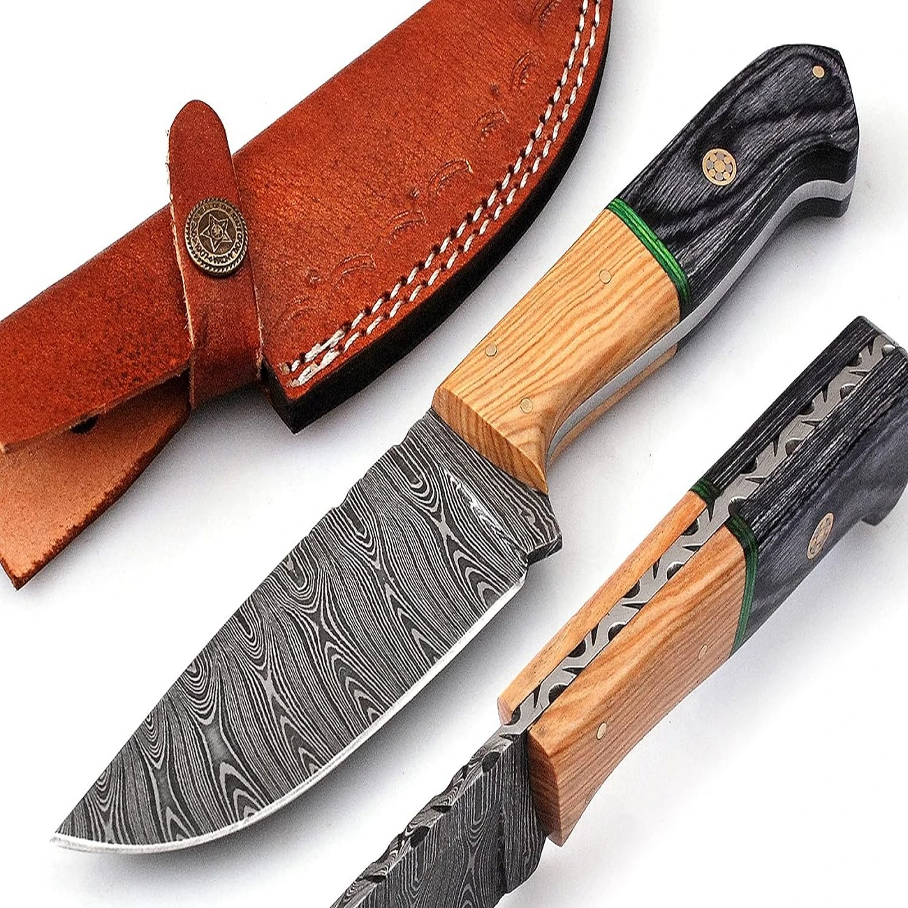 Wholesale 2024 New Design Damascus Steel Tactical Knife Fixed Blade ...