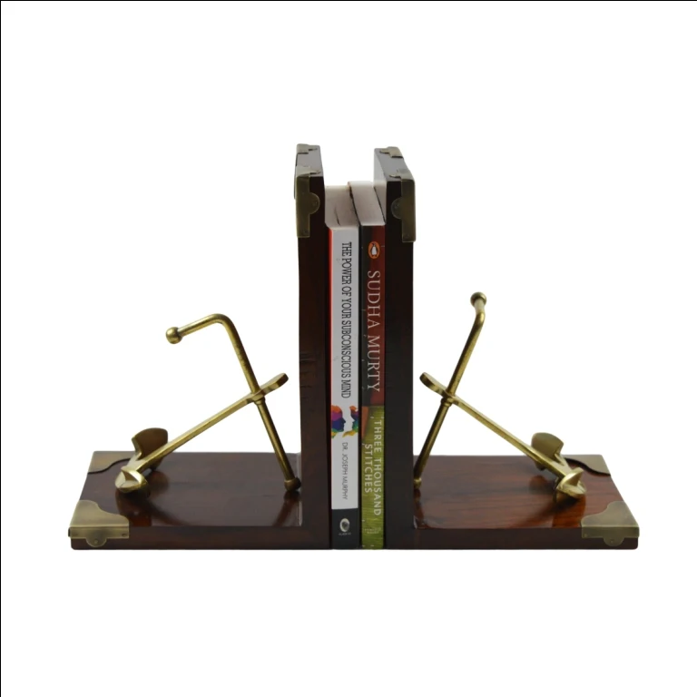 Nordic Stylish Solid Brass Ship Design Bookend Book Stand Customized ...
