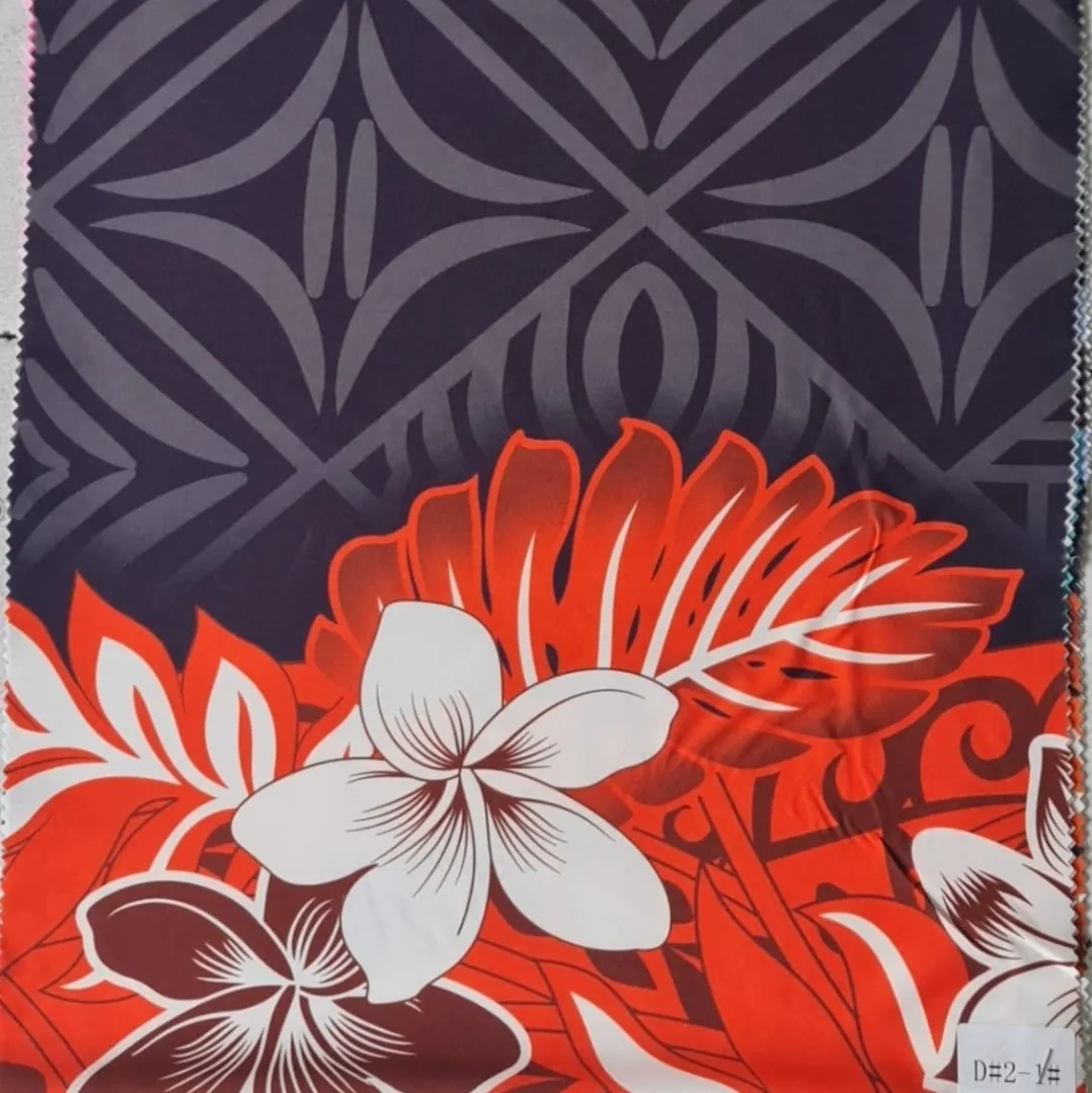 Exclusive Bright and Fabulous Floral and Tribal Samoan Pattern Ready to ...
