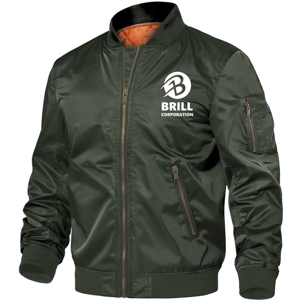 Mens Bomber Jacket Varsity Diamond Quilted Slim Fit Lightweight Flight ...