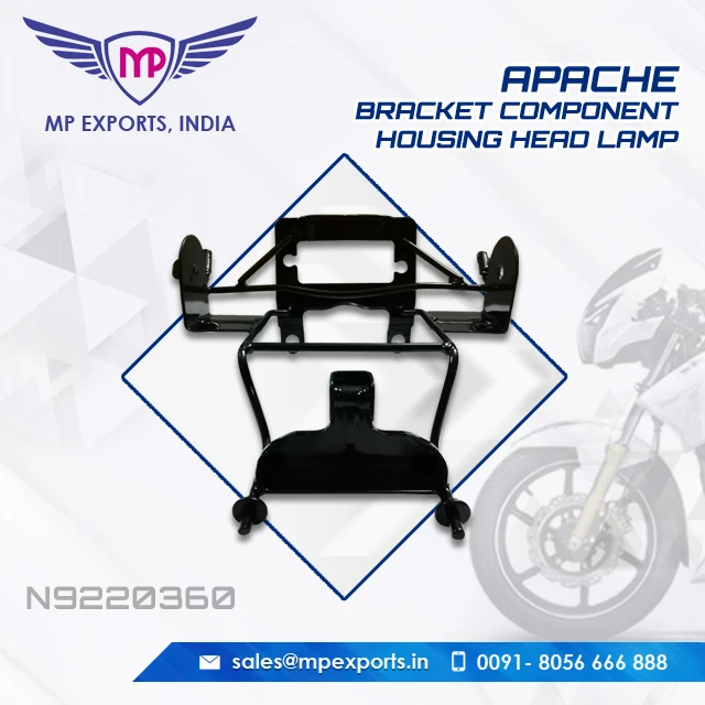 Genuine Quality Bracket Component Housing Head Lamp for TVS Apache 2 ...