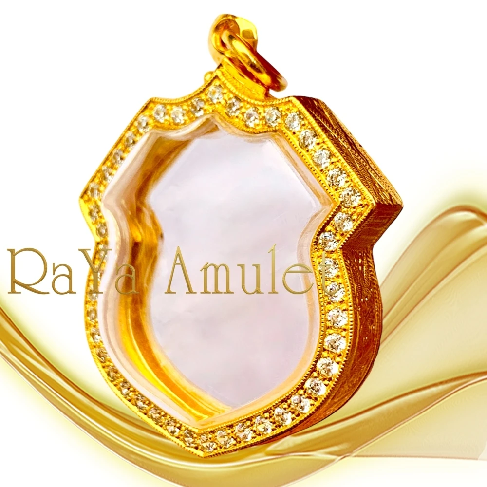 Amulet Frame,Italian Gold Case,Embedded With Diamonds,Excellent Quality ...