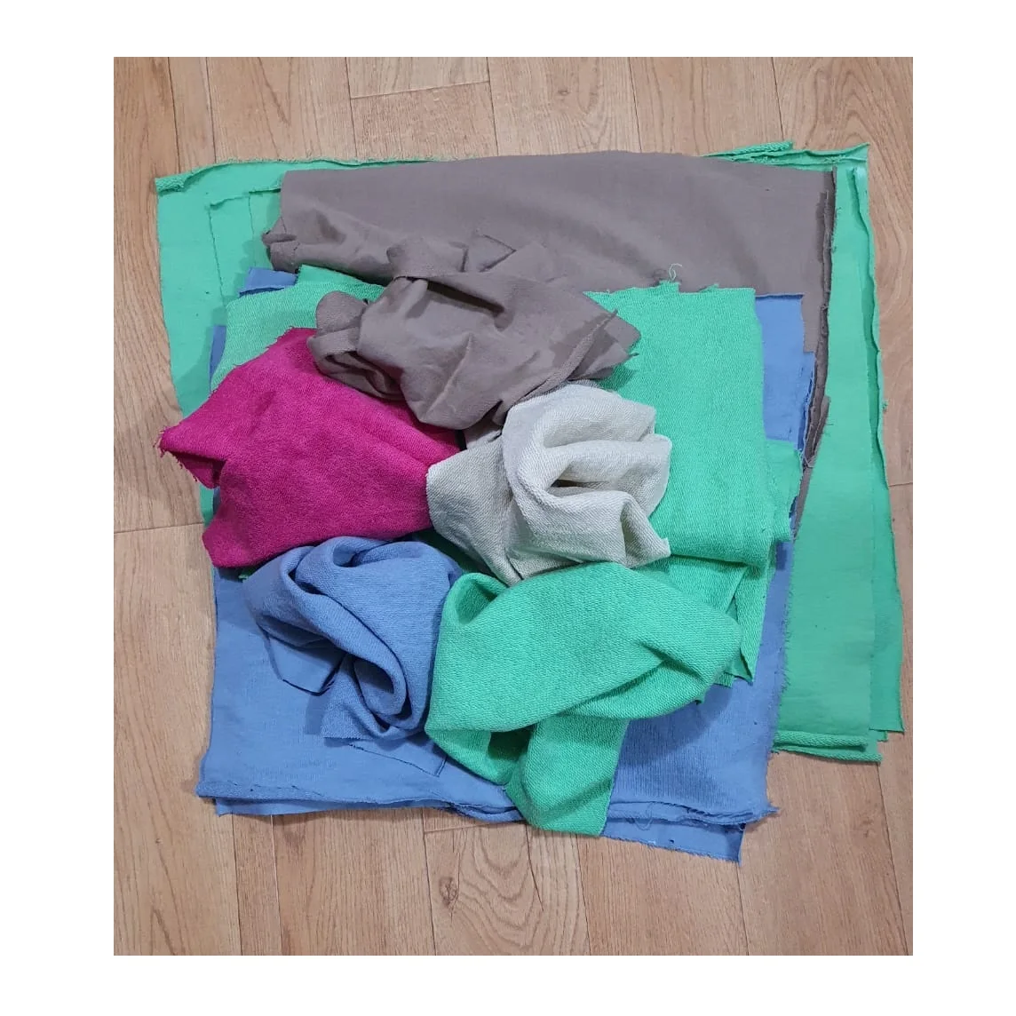 Garment Fabric Waste Dark Color Terry Fabrics Swift Shirt Fabrics ...