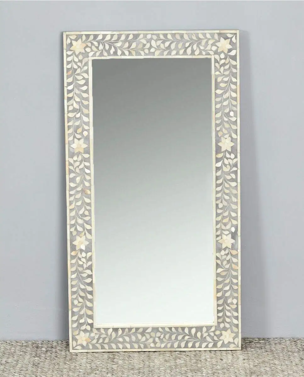 Luxury Bone Inlay Mirror Frame Bone Inlay Wall Mirror Best Quality Bone ...