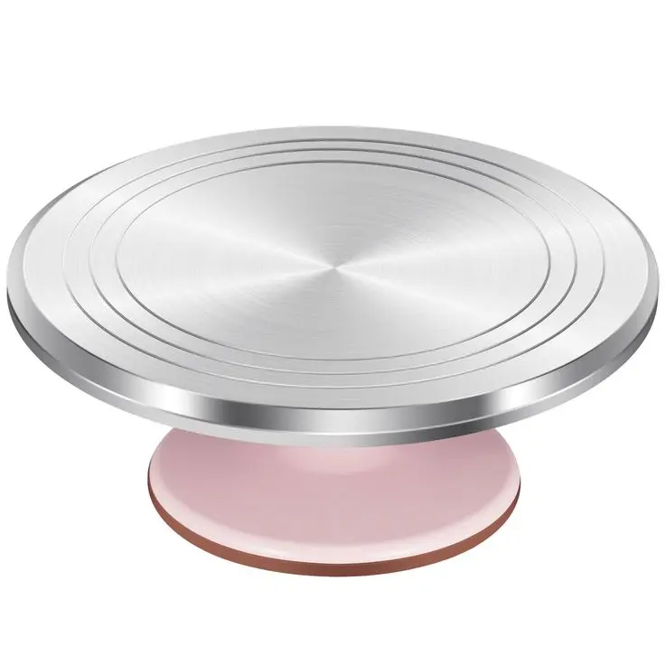 AMIR HANDICRAFTS Aluminium Metal Handmade Reusable Round Cake Turntable ...