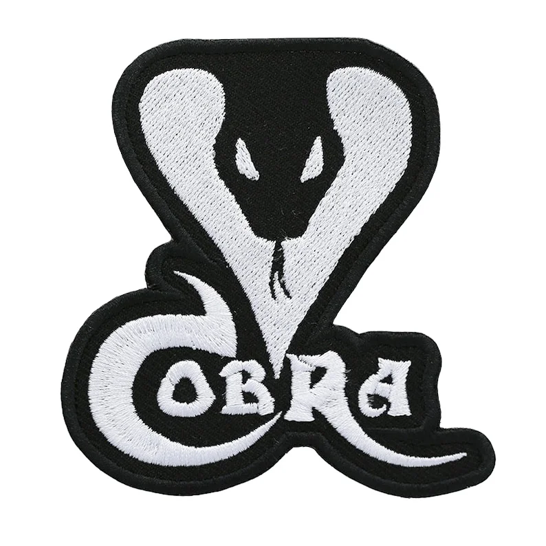 Custom Cobra Embroidery Biker Patch Ride In Style With Our Trendy ...