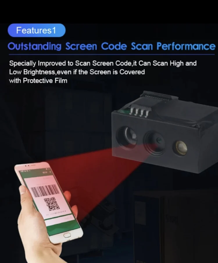1d 2d Image Barcode Scan Module Cmos Qr Barcode Scanner Module Usb/ttl ...