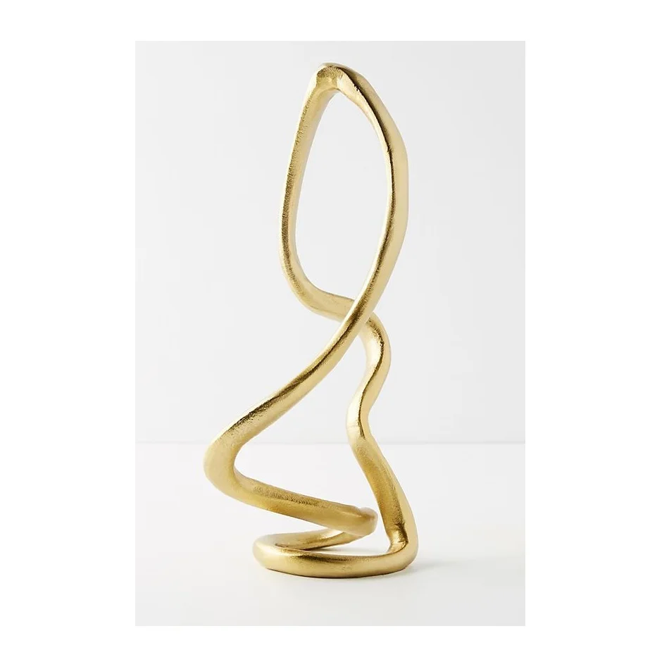 Metal Sculpture Abstract Art Ornaments for Home Decoration