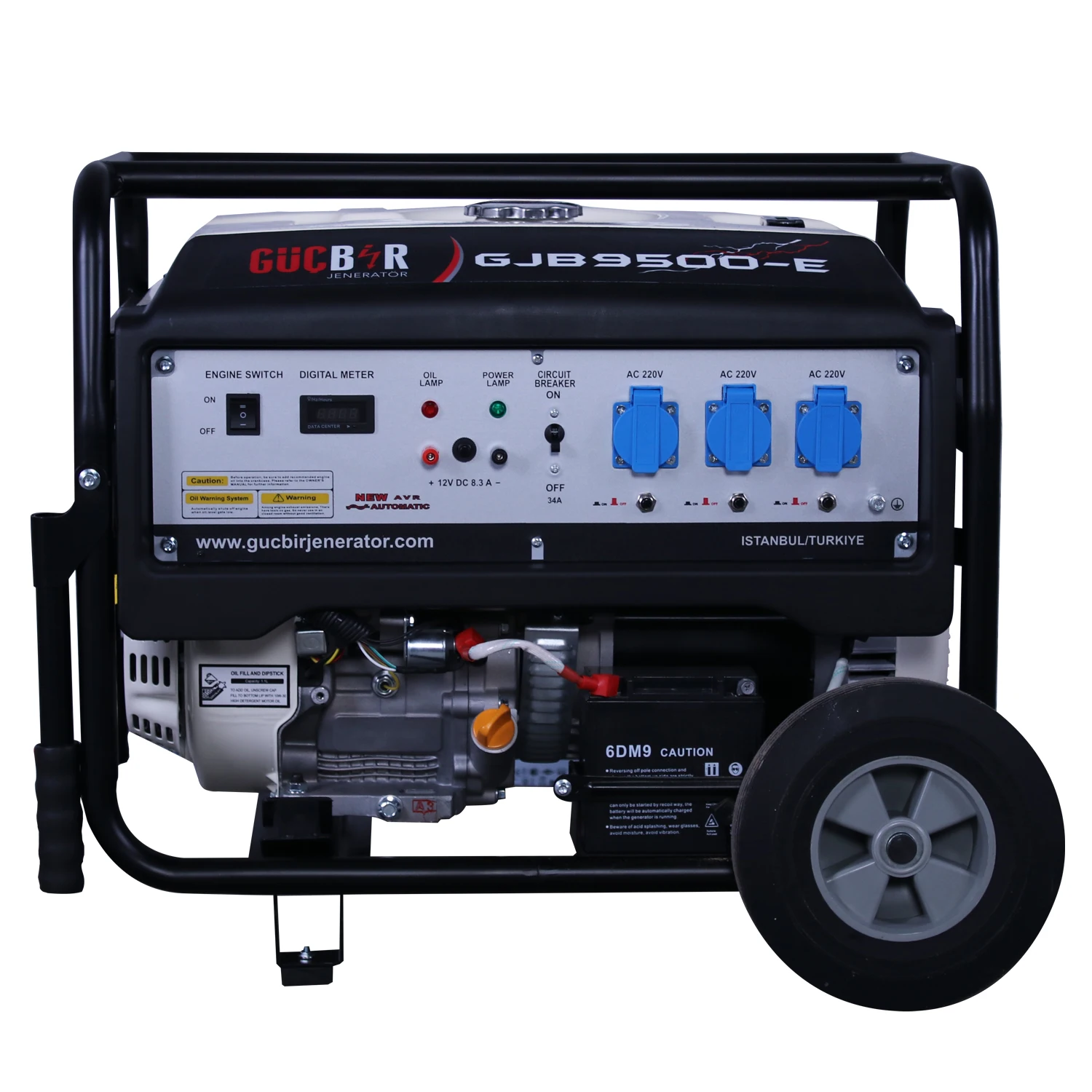 9kva Portable Gasoline Genset Alternator Kw Power Generator Datakom Ats ...