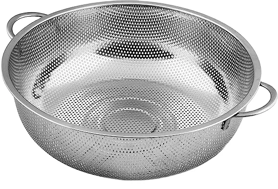 Drainer Cooking Sifter Strainer Metal Colander with Handle Vegetable ...