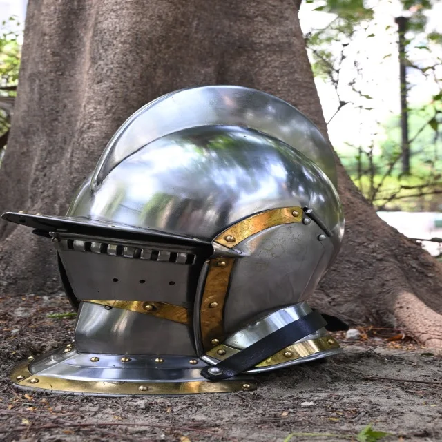 Medieval European Closed Helmet Knights Armor Helmet Roman Burgonet ...