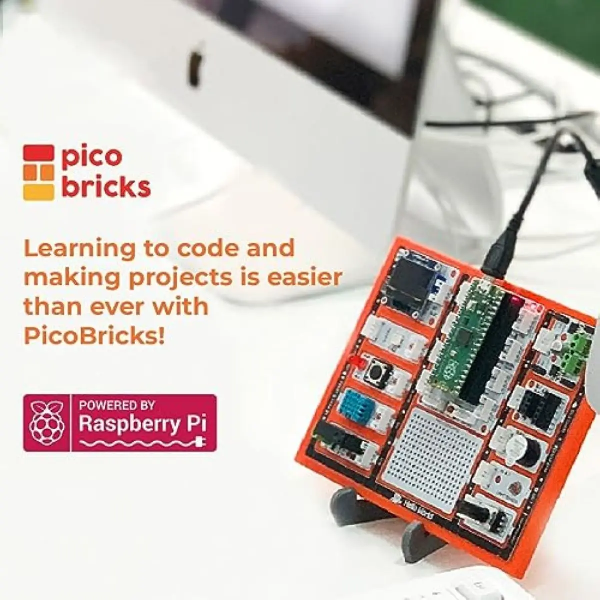 Pico Bricks Base Kit Robotics Project Starter Kit Maker Boards For Education Robotic Coding ...