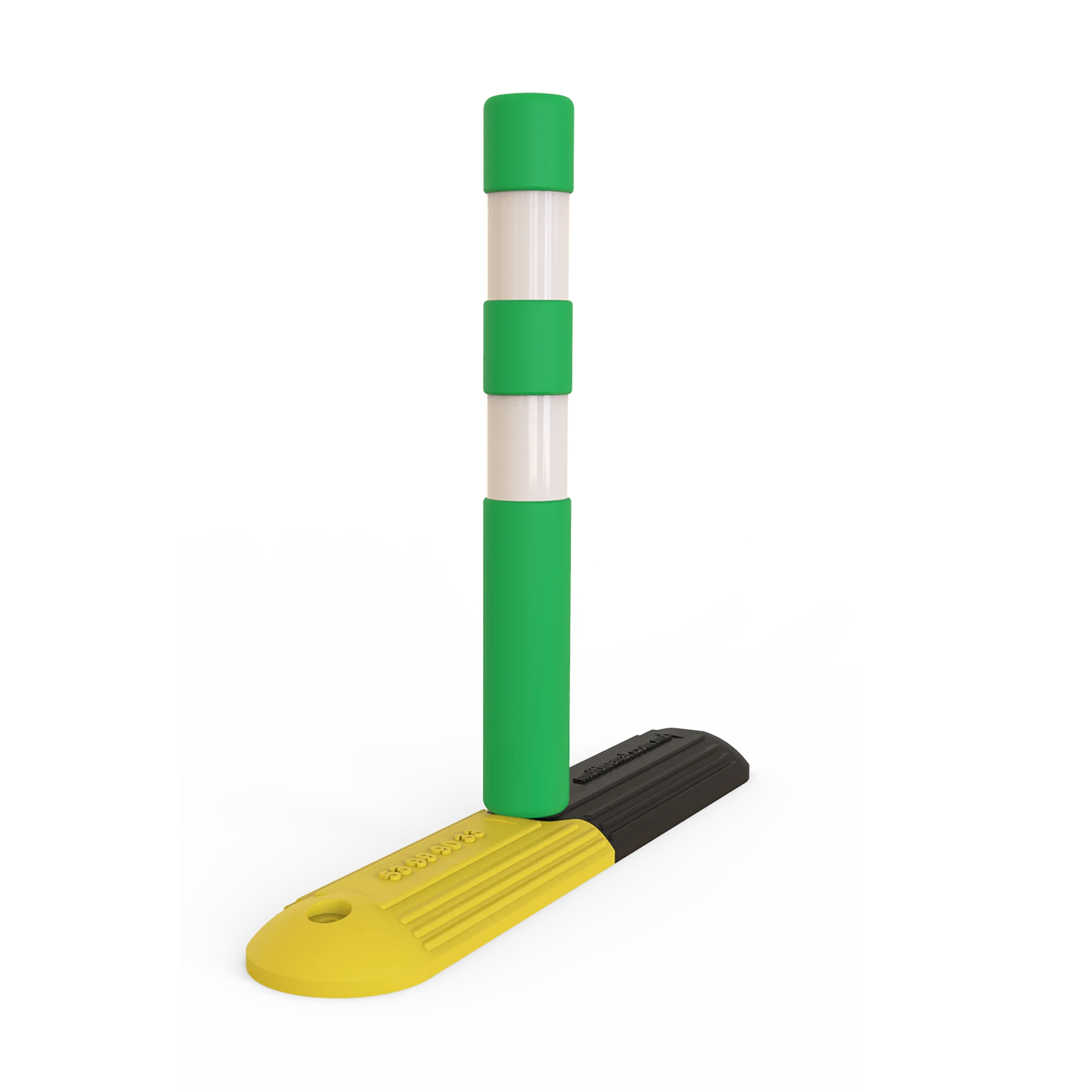 Lane Separator With Flexible Plastic Bollards Traffic Warning Products ...