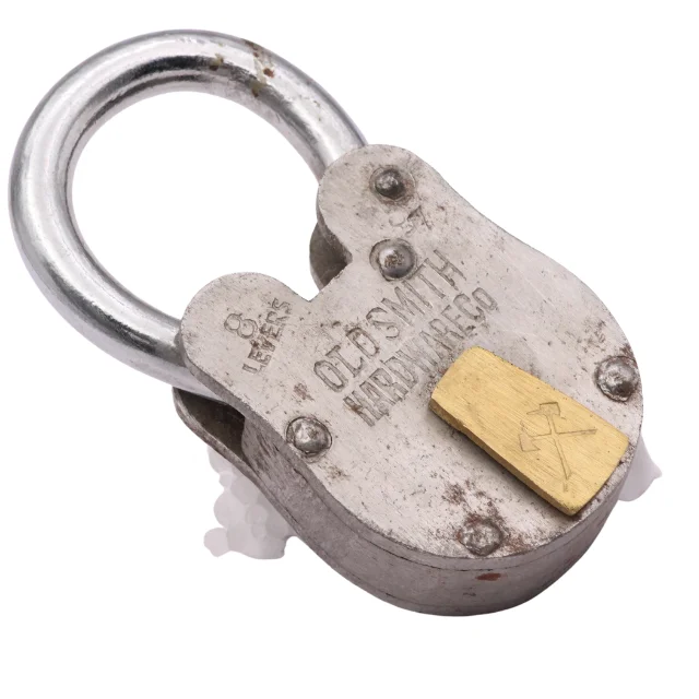 Iron Lock Old Fashion Antique Lock and Key Cast Iron Lock