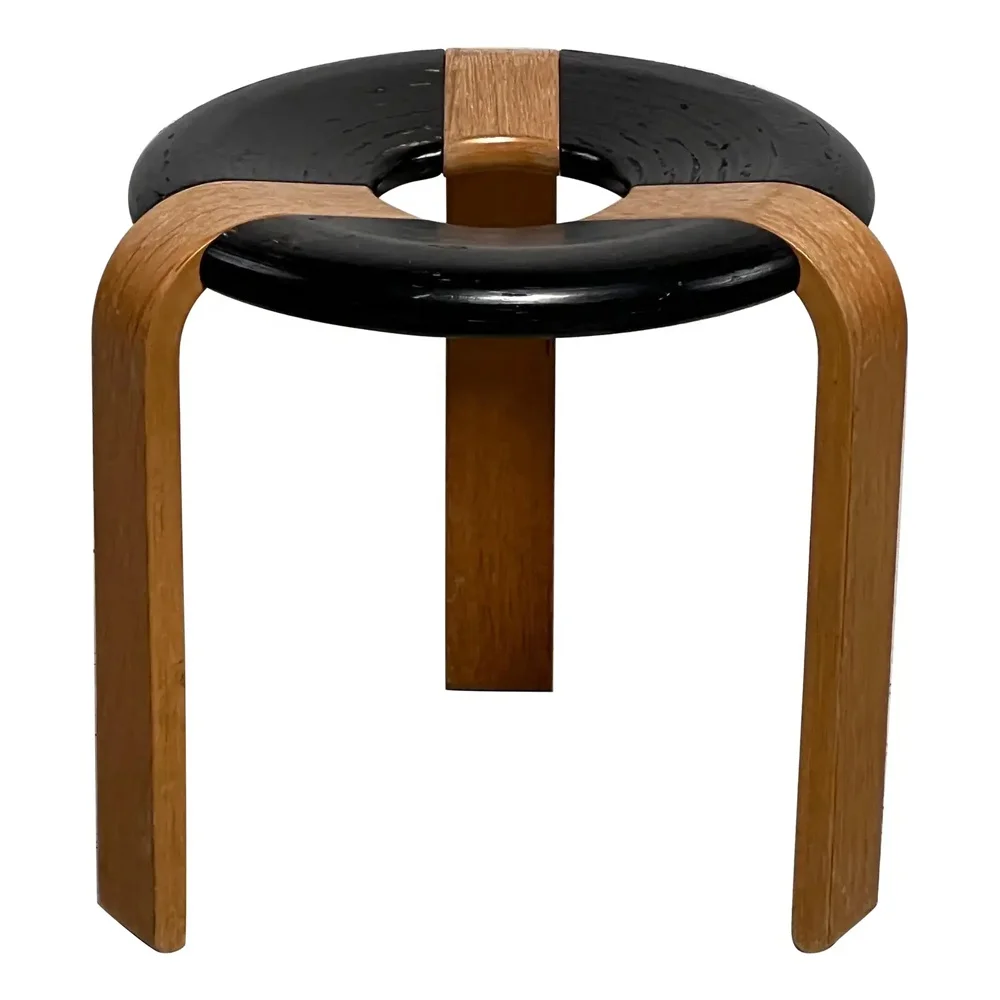 Solid Teak Wood Round Stool Donut Modern Design - Buy Stools & Ottomans ...