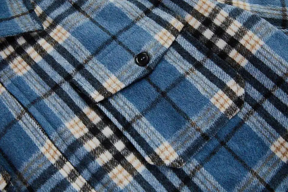 Men Flannel Shirt Jacket With Removable Hooded Plaid Quilted Lined ...