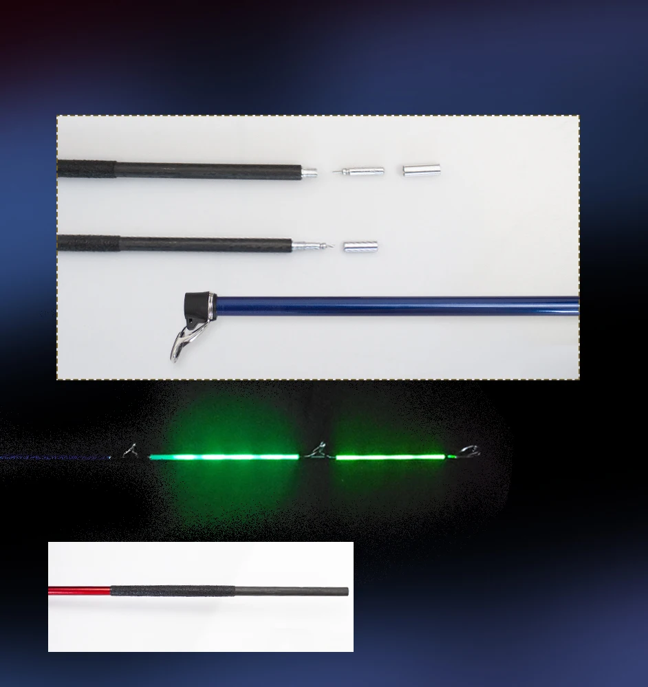 NH Surfcasting LED Inside Tip Telescopic Fishing Rods
