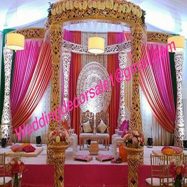Decorated Mandaps Designs Wedding Crystal Indian Wedding Party ...