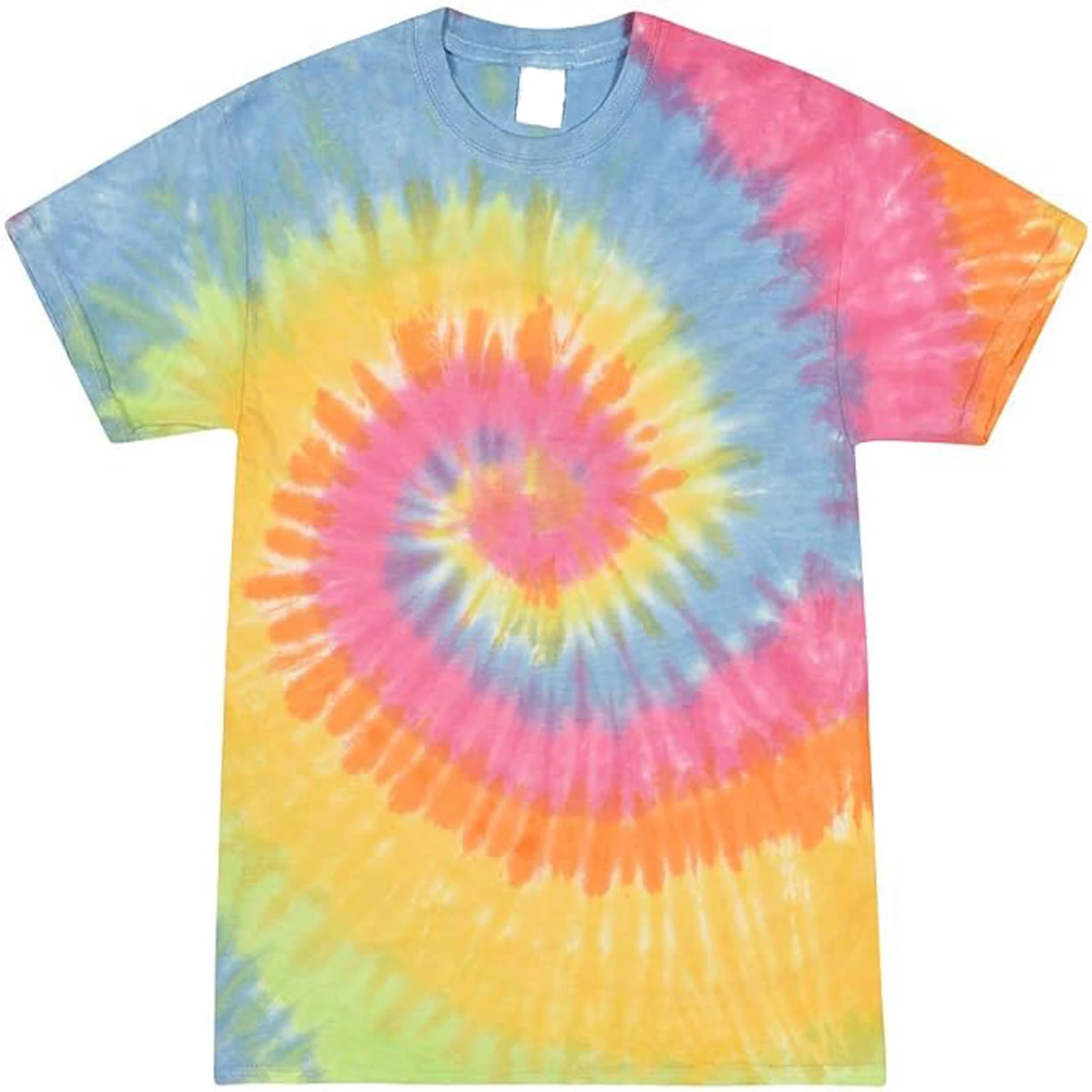 Men's 100% Cotton Custom Street Wear Tie Dye Printed T Shirts Quick Dry ...