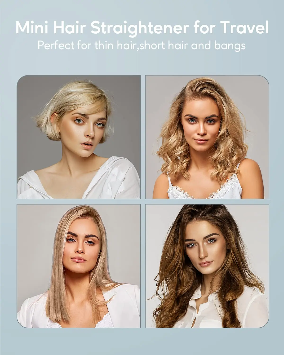 Mini Hair Straighteners - Compact, Portable, and Efficient