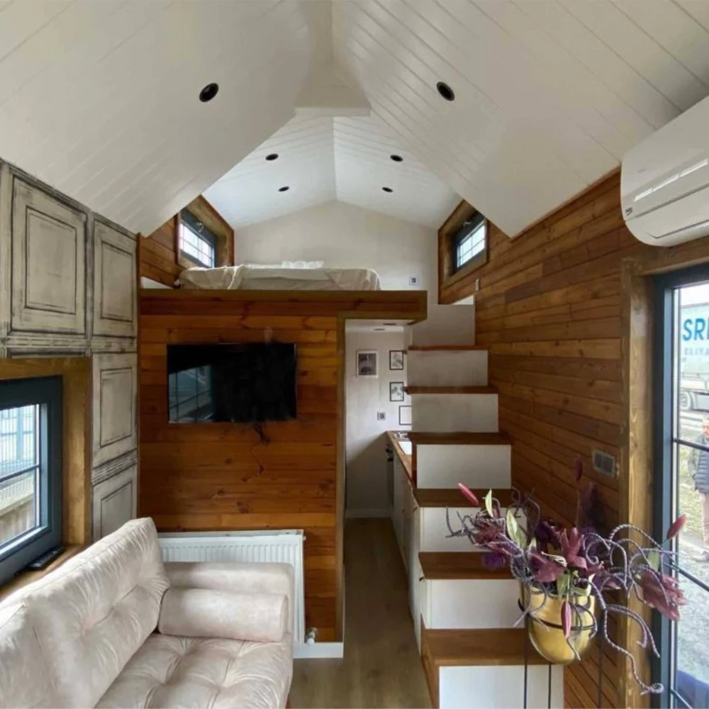 Tiny House Portable House English Style For Caravan Fire Proof Factory ...