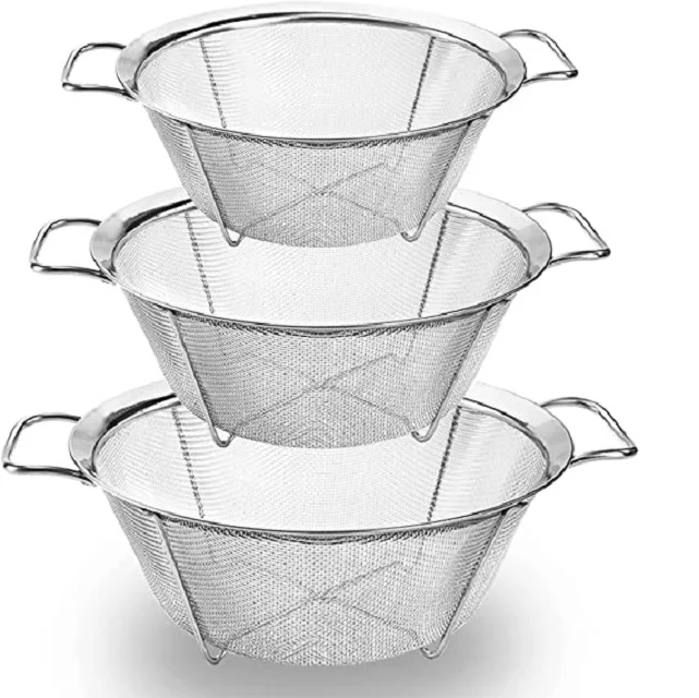 Whole Sale Metal Colander Stainless Steel Professional Strainer With ...