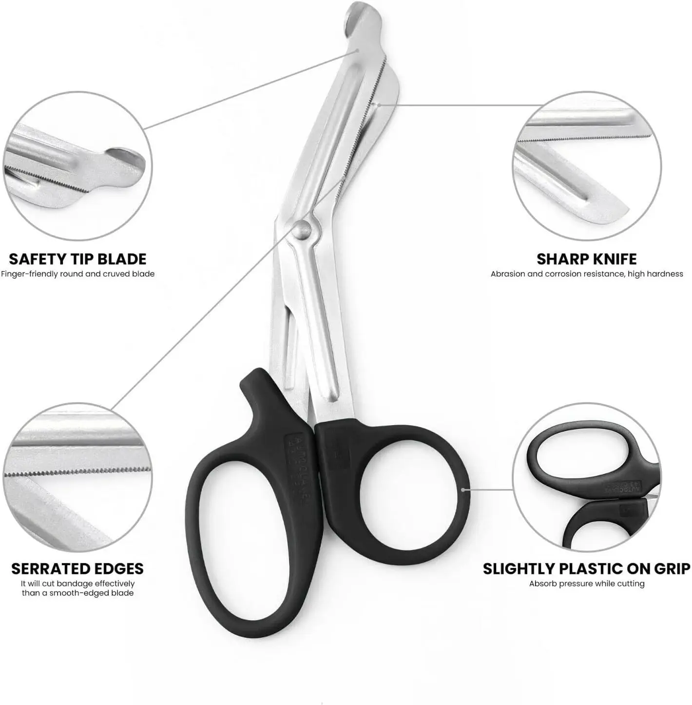 Bandage Scissors For First Aid Use 5 6 7 8 Inches Bandage Scissor ...