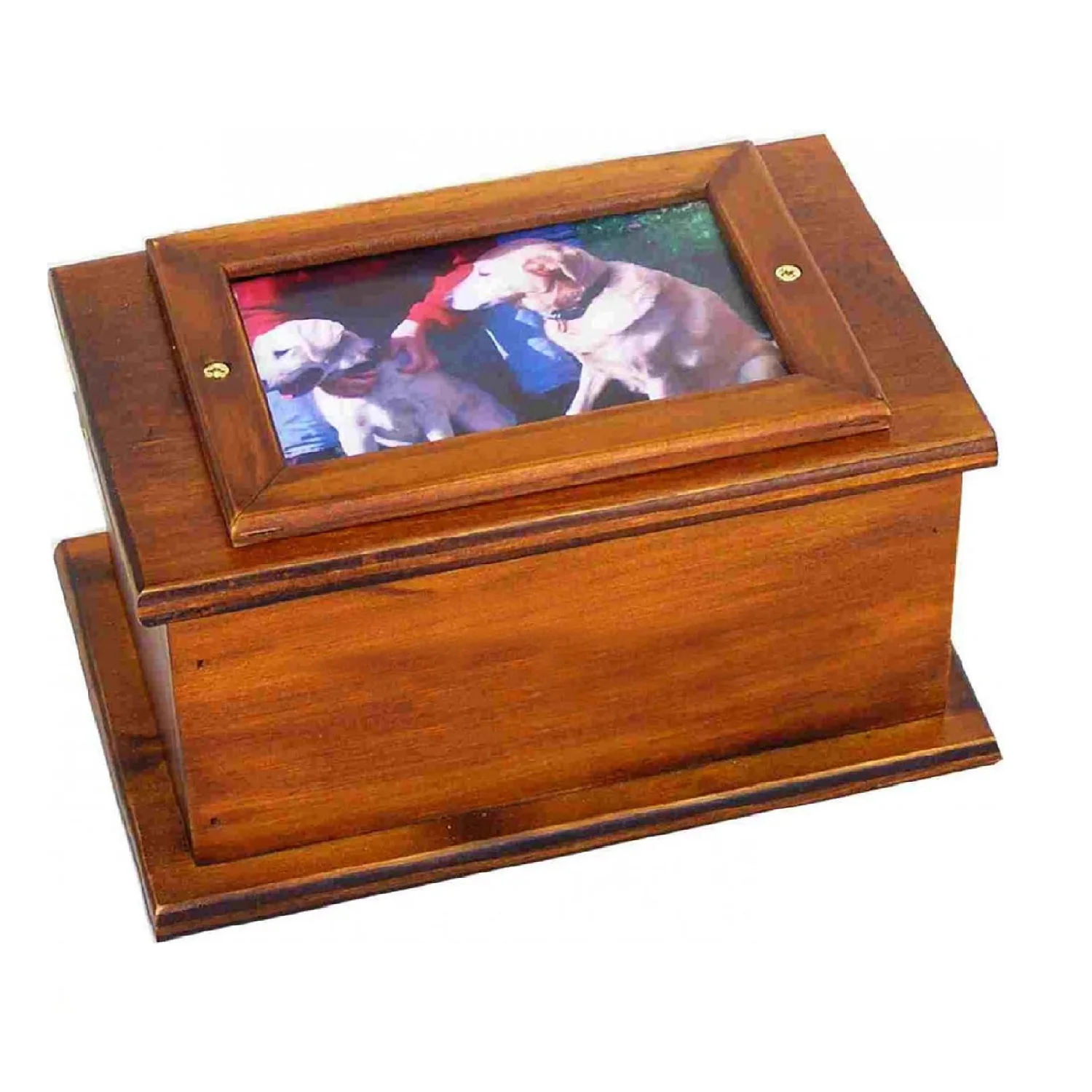 Eco Traditional Wooden Pet Photo Frame Urn New Arrival Funeral Casket ...