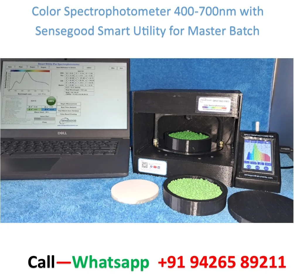 Portable Color Spectrophotometer 400-700nm for Plastic Master Batch ...