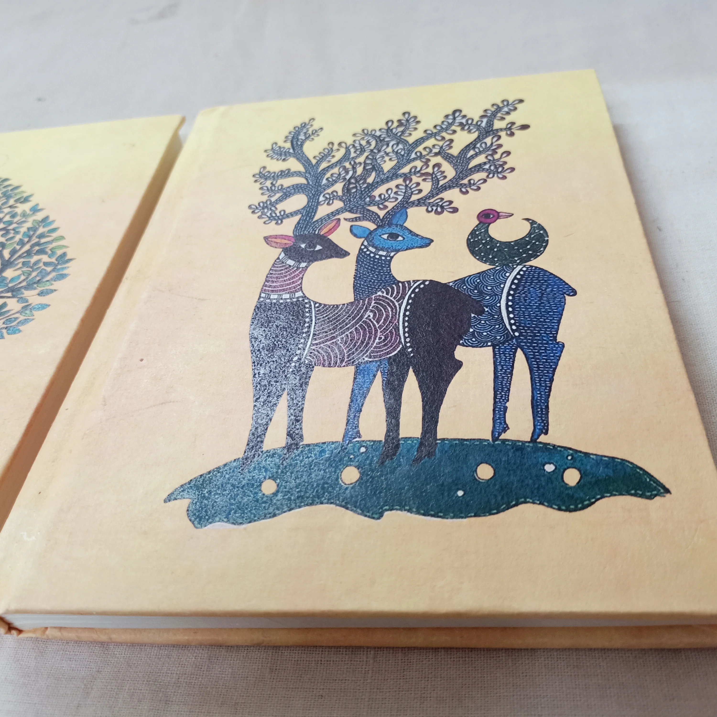 Custom Made Madhubani Handmade Hand Painted Spiral Binding A5 Notebooks ...