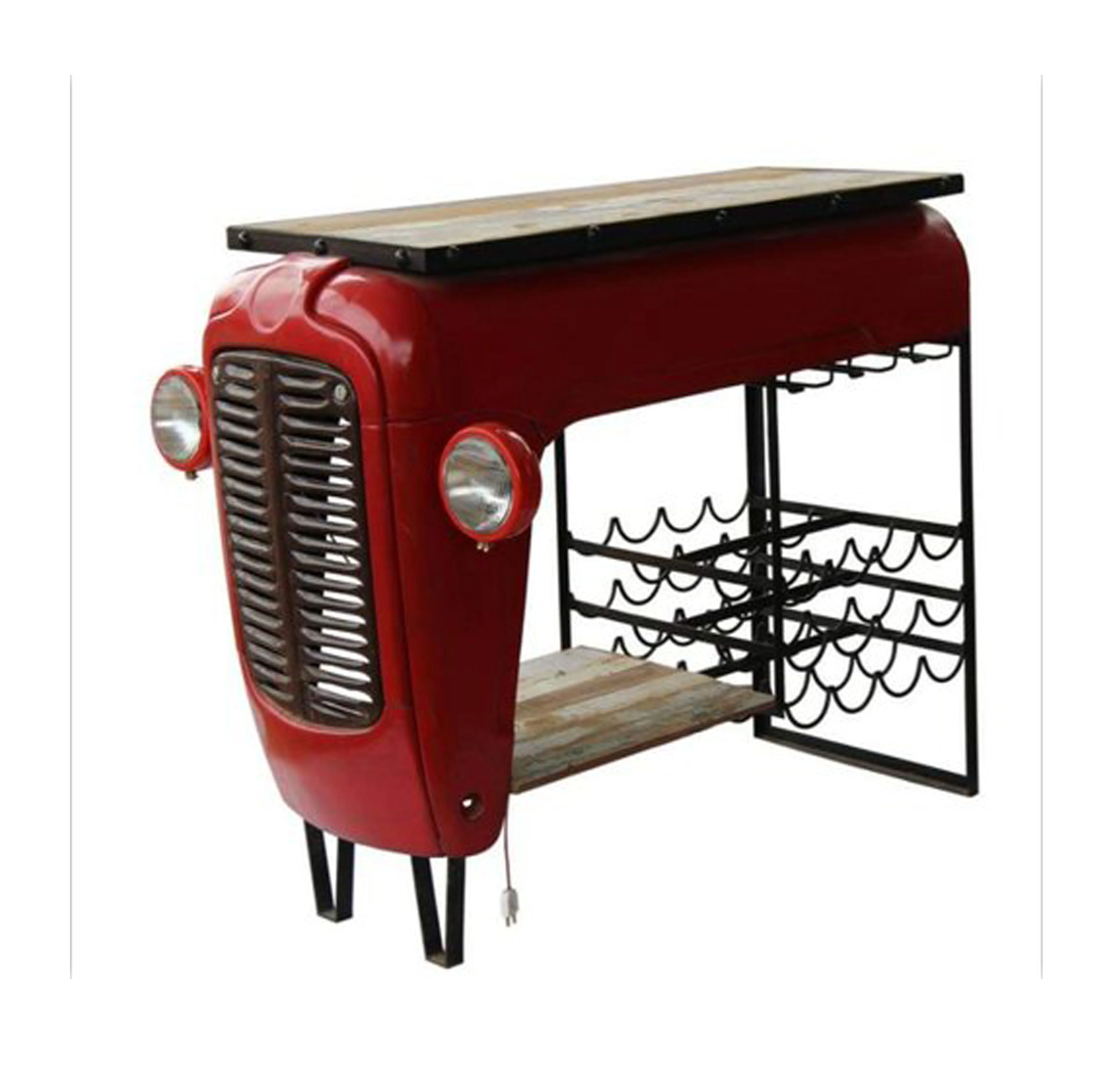 Luxury Vintage Tractor Bar Table - Perfect for Home & Outdoors