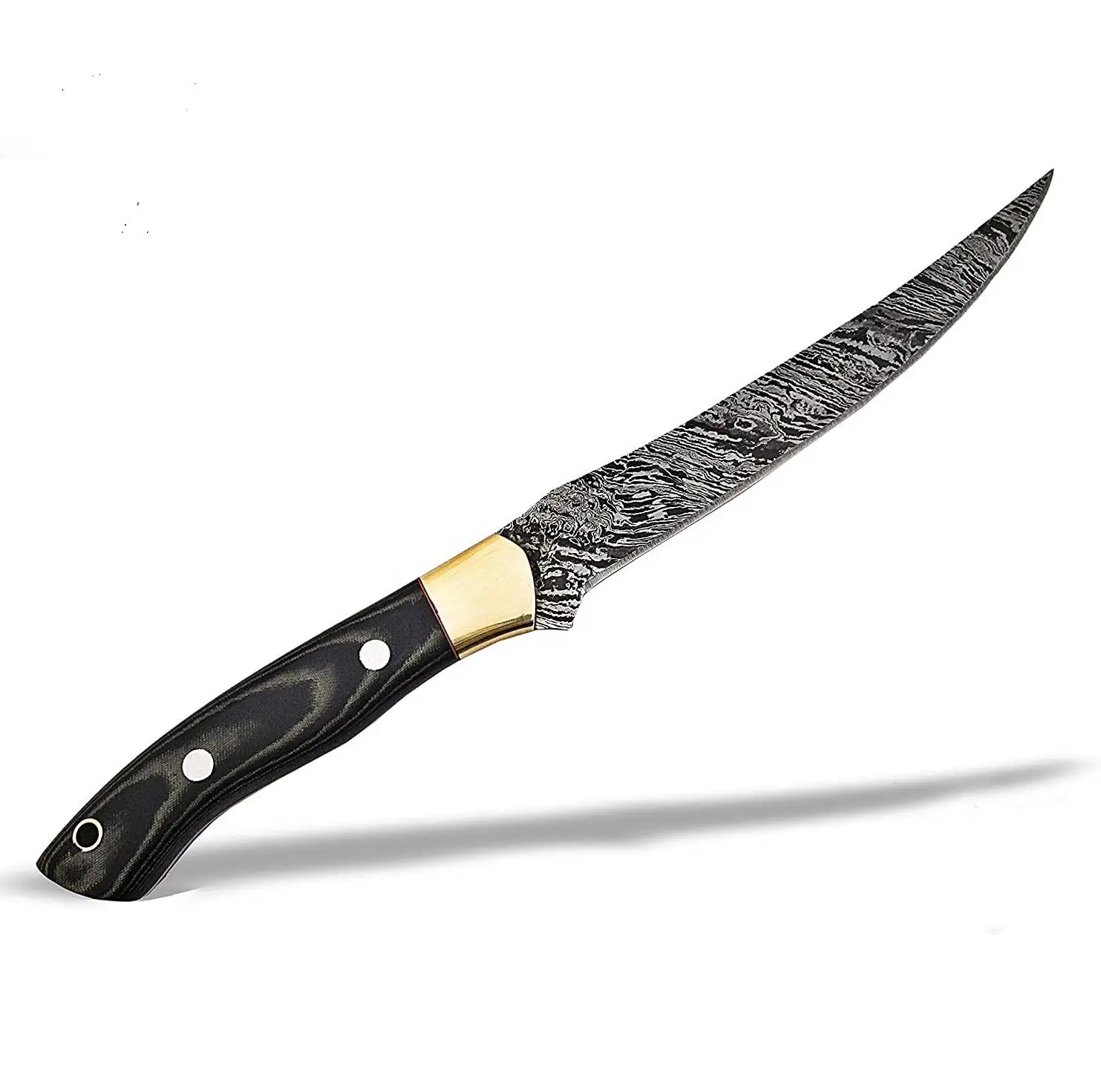 High Quality Fillet Knife\handmade Damascus Stainless Steel Wooden ...