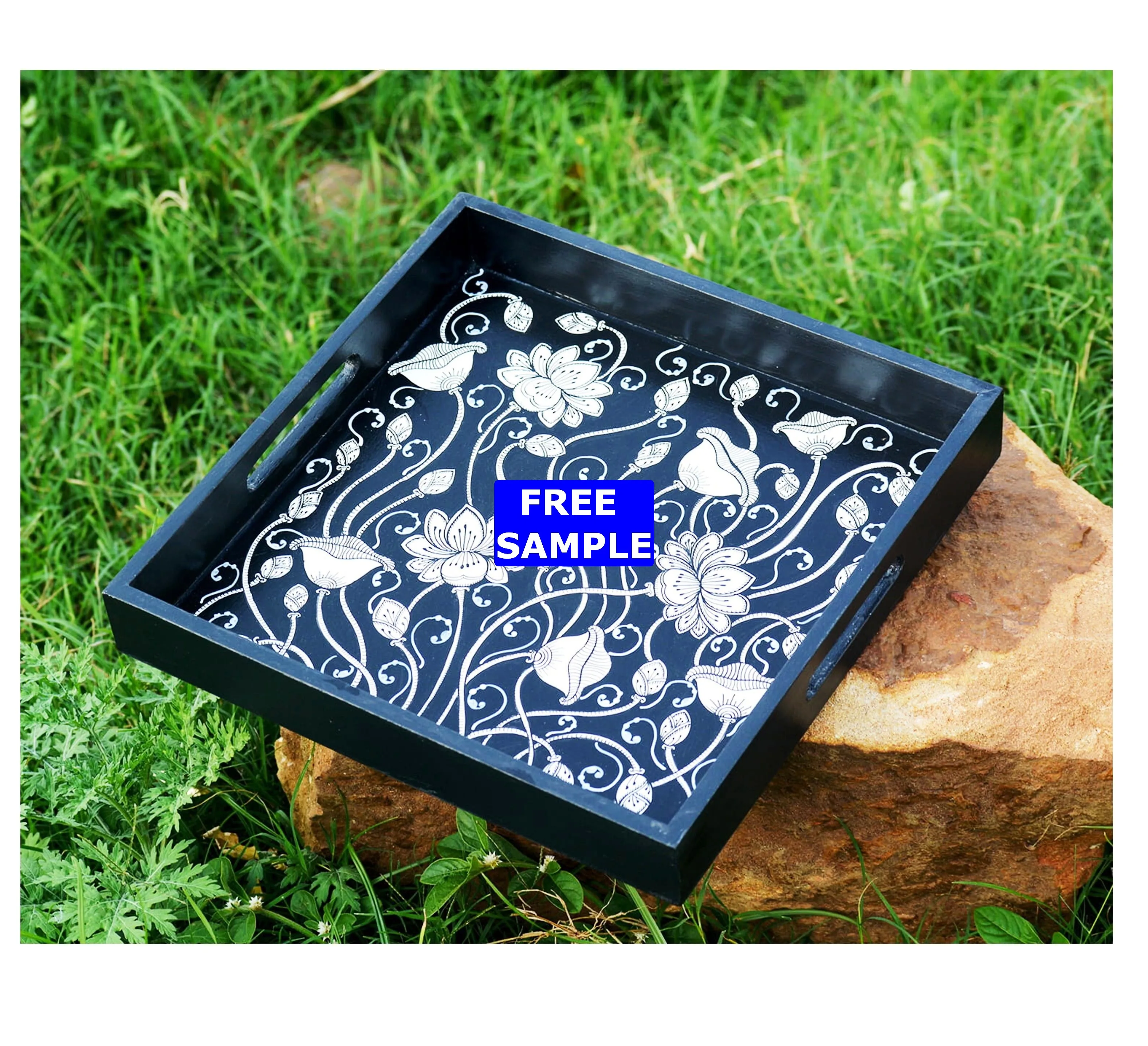 Wood Handicraft Mdf Smooth Unhot Selling Ed Plain Tray For Craft And ...