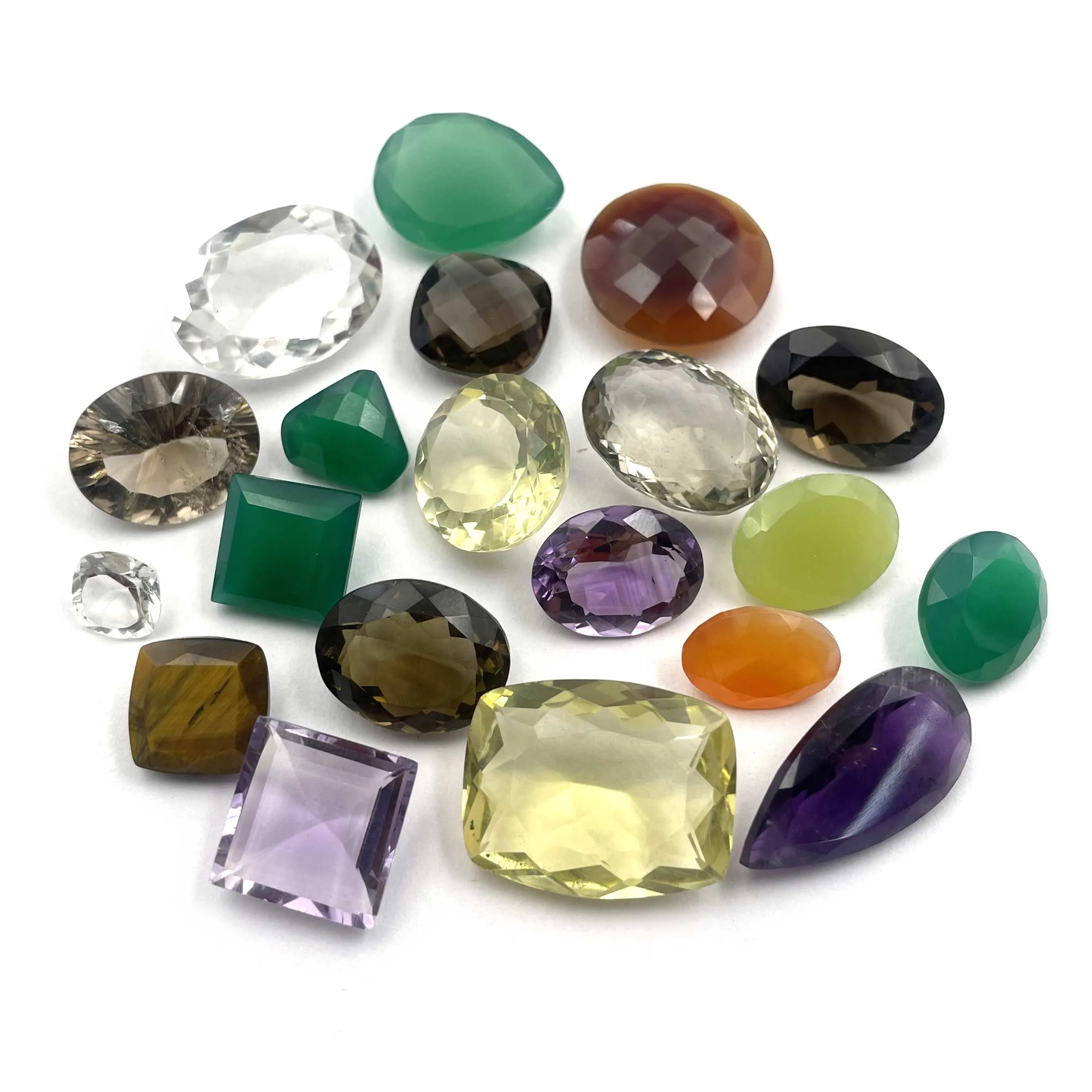 Natural Mix Faceted Cut Loose Gemstones, Mix Cut Stones- Amethyst ...
