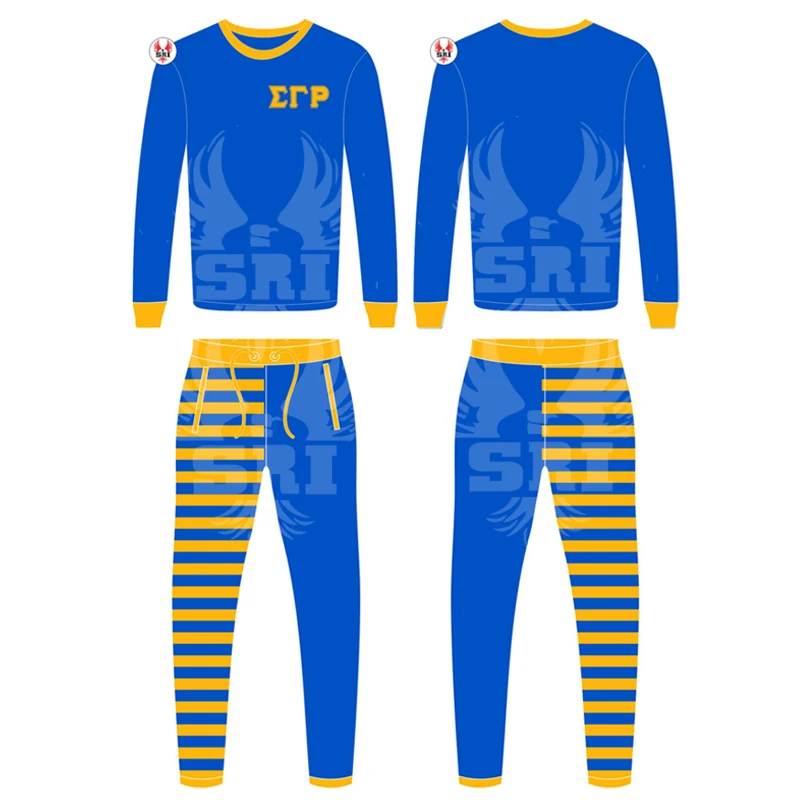 Sigma Gamma Rho Sorority Embroidered Women Cotton Pajama Set | SGR ...
