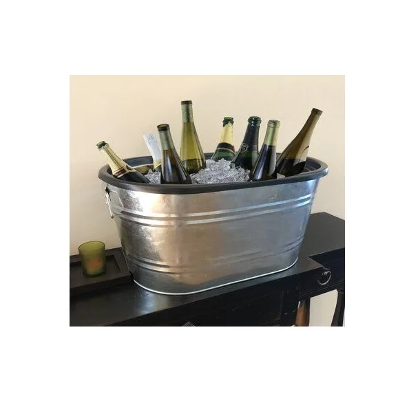Galvanized Metal Wine Tub With Stand Home Bar Restaurant Wedding Hotel ...