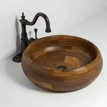 Wooden Wash Basin Antique Wooden Bowl Modern Luxury Design Oval Art ...