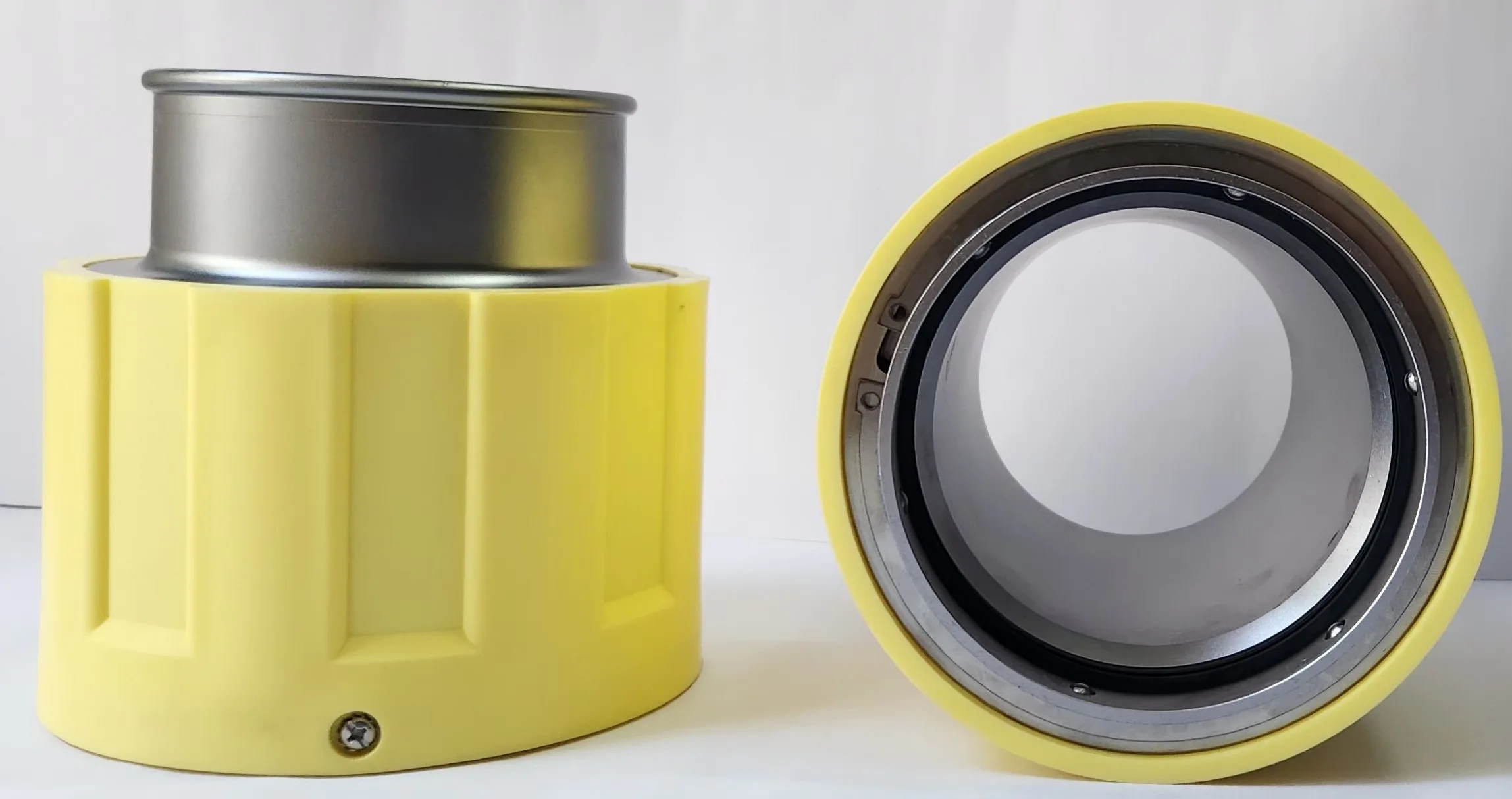 Yellow Composite Aircraft Lavatory Coupler - 4" Dump