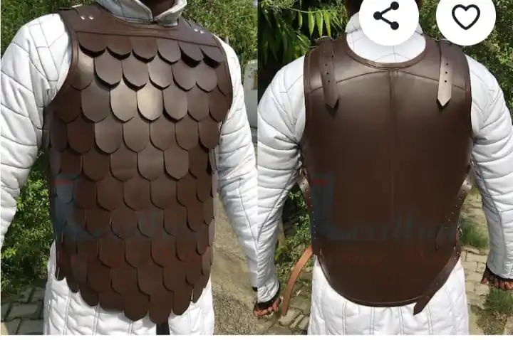 Armour Muscles Cuirass Adult Greek Corinthian Functional Sca Armor Leather Black Medieval Hand
