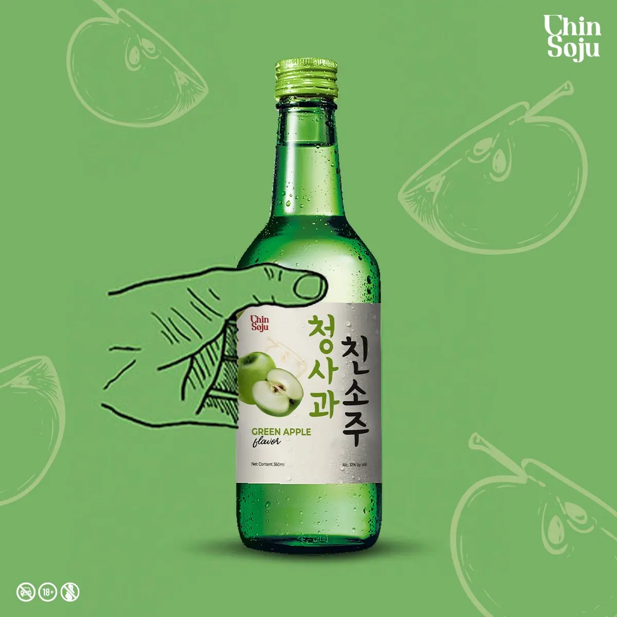 Menton Soju 360ml Saveurs De Fruits De Soju Coréen Avec Un Bon Goût ...