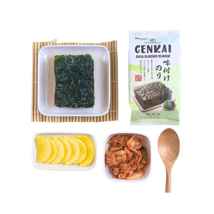 Roasted Seaweed Snack Green 12g Good Price Delicious Ready To Eat Dried ...