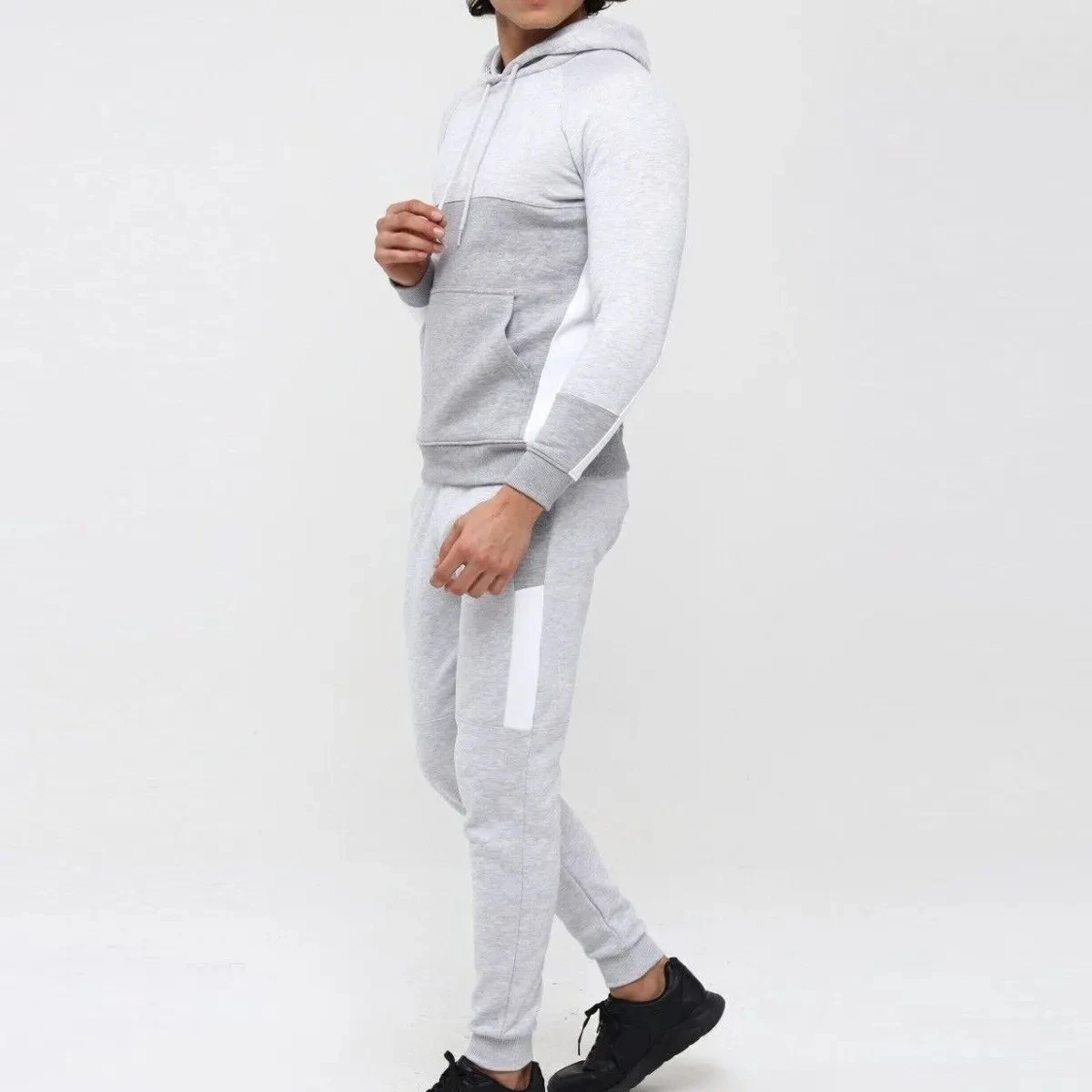Running Wear New Stylish Custom Logo Men Tracksuit / Cotton Made Slim ...